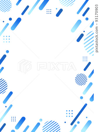 Blue blue gradation geometric pattern... - Stock Illustration [93170903 ...