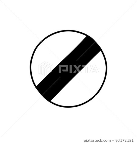 end of all restrictions sign doodle icon,... - Stock Illustration ...