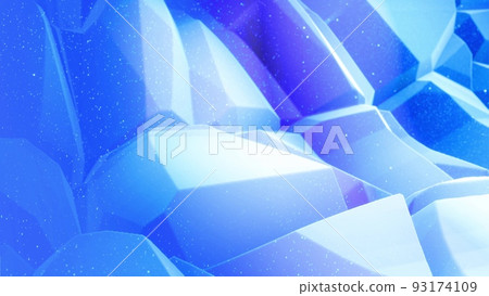 Abstract waves of soft blue matte material with... - Stock Illustration ...