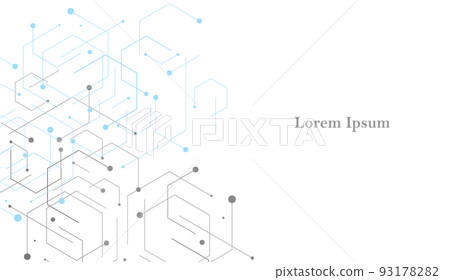 Geometry abstract blue gray science background - Stock Illustration ...