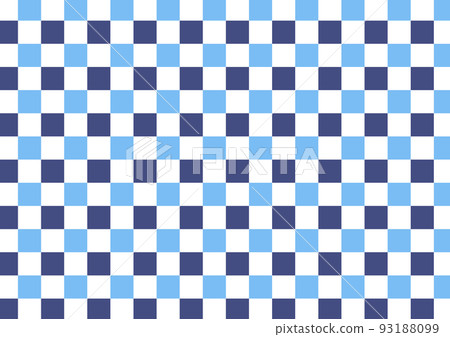 Checkered blue and light blue - Stock Illustration [93188099] - PIXTA