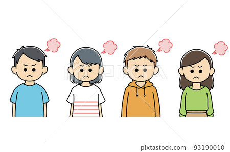 Child angry elementary school boy boy girl... - Stock Illustration ...