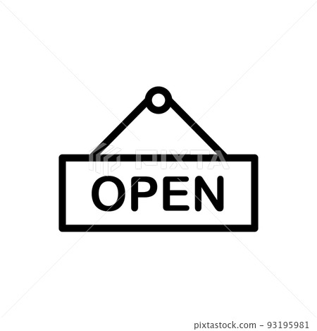 Illustration Vector Graphic of Open Tag icon... - Stock Illustration ...