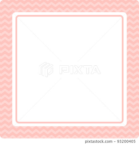 Square frame wavy line background pink - Stock Illustration [93200405 ...