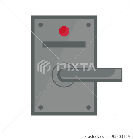 Door handle and doorknob latch with window.... - Stock Illustration ...