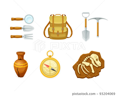 Set Tools For Work Scientists Archaeologists Vector Image, 49% OFF