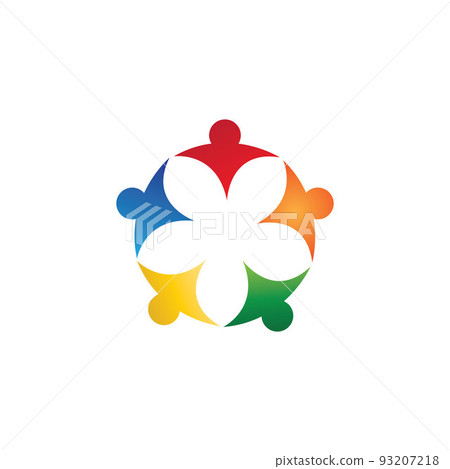 simple adoption and care community logo... - Stock Illustration ...