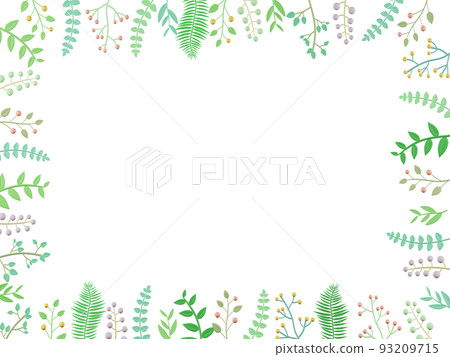 Leaf frame 3D - Stock Illustration [93209715] - PIXTA