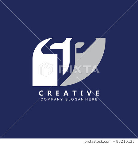 simple T letter logo symbol icon vector - Stock Illustration [93210125 ...
