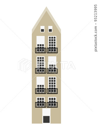 beige european building - Stock Illustration [93213995] - PIXTA