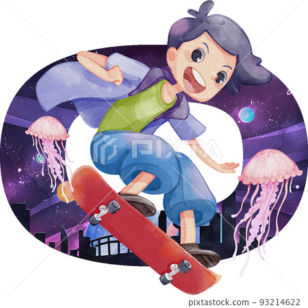 Metaverse alphabet A-Z watercolor PNG - Stock Illustration [93214622 ...