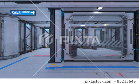 Scenery inside the spacecraft - Stock Illustration [93215649] - PIXTA
