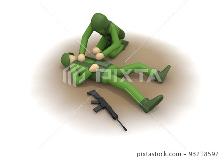 fallen soldier. be injured. Soldiers fighting... - Stock Illustration ...