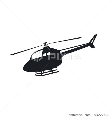 black helicopter icon vector illustration design - Stock Illustration ...