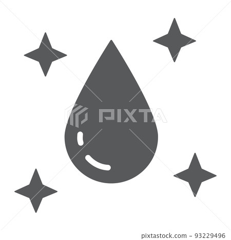 Purity glyph icon, laundry and clear, water... - Stock Illustration ...
