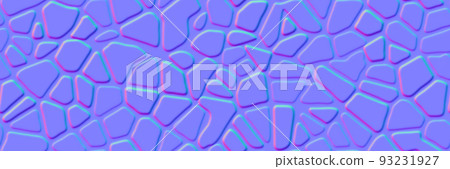 Normal map of seamless cobblestone mosaic... - Stock Illustration ...