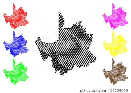 Northern Cape Province map vector-插圖素材 [93234029] - PIXTA圖庫