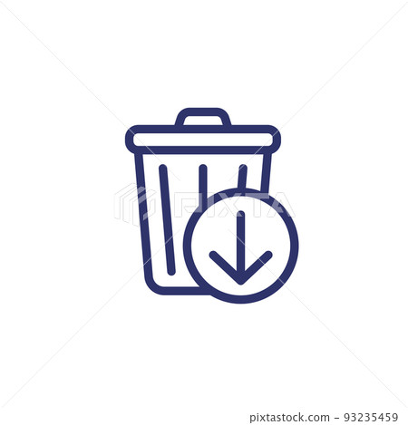 Reduce waste icon, line vector - Stock Illustration [93235459] - PIXTA