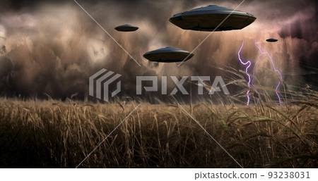 Aliens Invade - Stock Illustration [93238031] - PIXTA