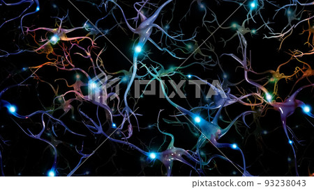 Colorful neurons - Stock Illustration [93238043] - PIXTA