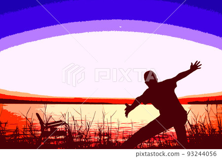 Exercise in the sun! - Stock Illustration [93244056] - PIXTA