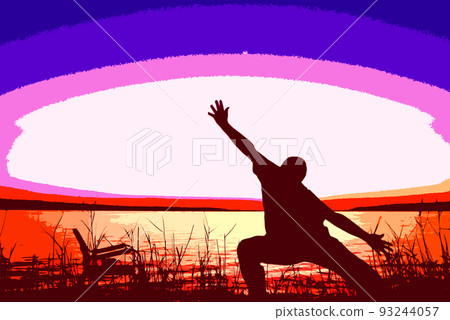 Exercise in the sun! - Stock Illustration [93244057] - PIXTA