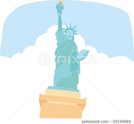Statue of Liberty simple illustration - Stock Illustration [93244868 ...