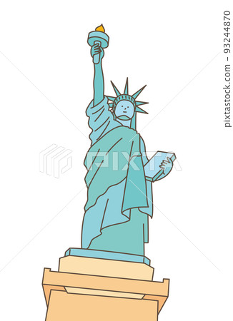 Statue of Liberty simple illustration - Stock Illustration [93244870 ...