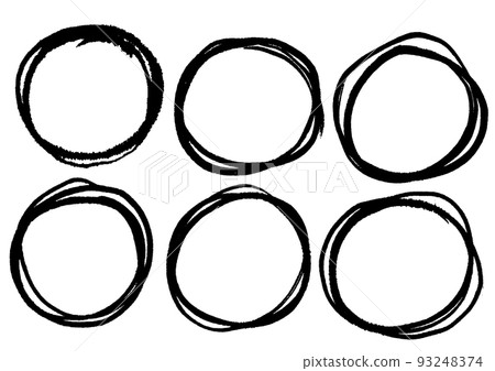 Handwriting _ circle _ 16 - Stock Illustration [93248374] - PIXTA
