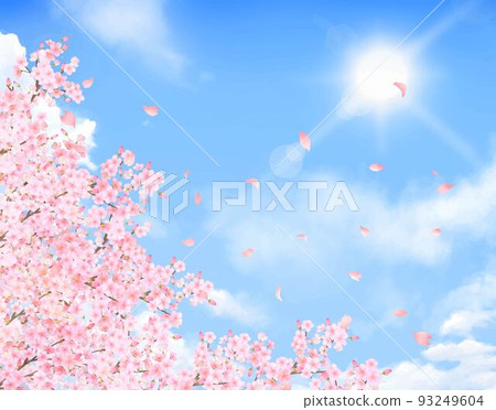Beautiful and gorgeous cherry blossoms and... - Stock Illustration ...