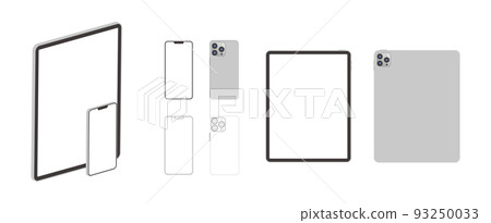 illustration of iphone and ipad - Stock Illustration [93250033] - PIXTA