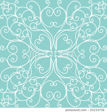 Soft blue and cream bohemian pattern. SOFT... - Stock Illustration ...