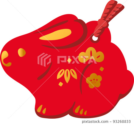 Rabbit, Rabbit, Rabbit, Dorei, New Year's card... - Stock Illustration ...