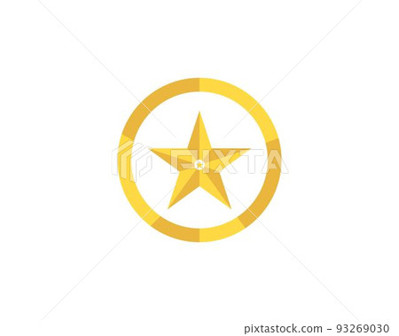 Gold Star Logo and Symbol Vector - Stock Illustration [93269030] - PIXTA