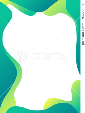 Wave green green wave frame illustration material - Stock Illustration ...