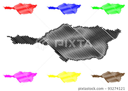 Apure State map vector - Stock Illustration [93274121] - PIXTA