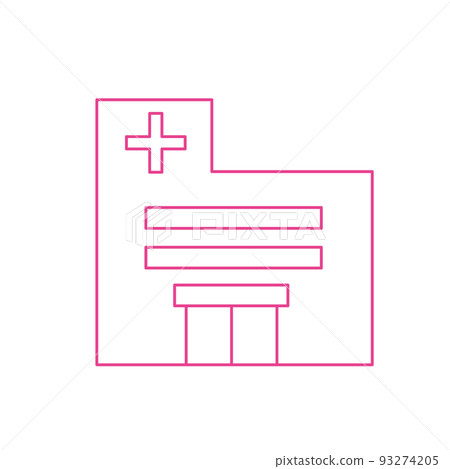 Simple hospital icon - Stock Illustration [93274205] - PIXTA