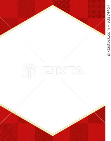 Red checkered frame - Stock Illustration [93274457] - PIXTA