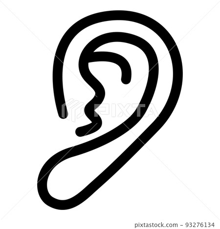 Ear icon vector illustration - Stock Illustration [93276134] - PIXTA