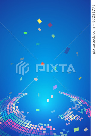 Colorful rotating color blocks sci-fi... - Stock Illustration [93281773 ...
