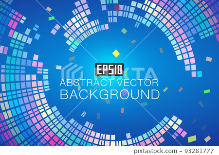 Colorful rotating color blocks sci-fi... - Stock Illustration [93281777 ...