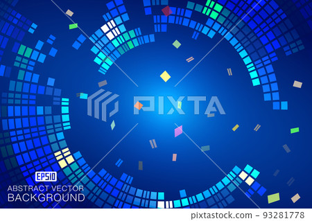 Colorful rotating color blocks sci-fi... - Stock Illustration [93281778 ...