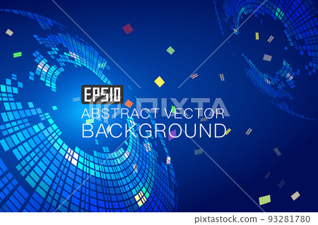 Colorful rotating color blocks sci-fi... - Stock Illustration [93281780 ...