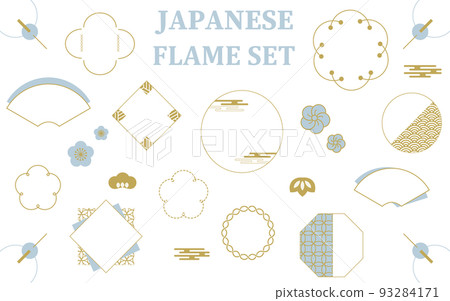 Japanese design frame set - Stock Illustration [93284171] - PIXTA