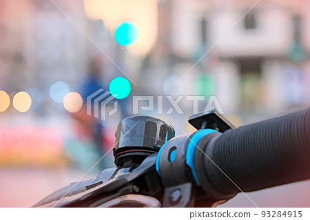 Digital illustration of bicycle handlebars with... - Stock Illustration ...