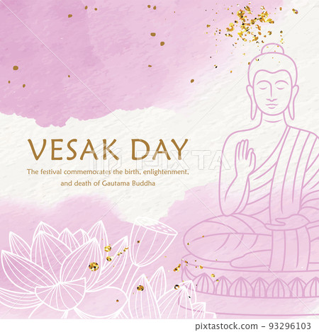 Vesak Day, A celebration of Buddha's birthday... - Stock Illustration ...