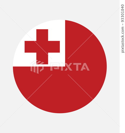 National Tonga flag, official colors and... - Stock Illustration ...