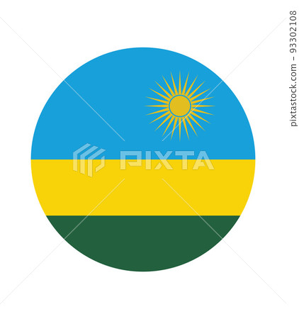 National Rwanda flag, official colors and... - Stock Illustration ...