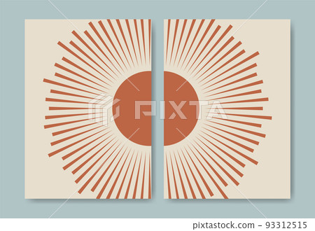 Vintage sun retro banner background illustration. - Stock Illustration ...