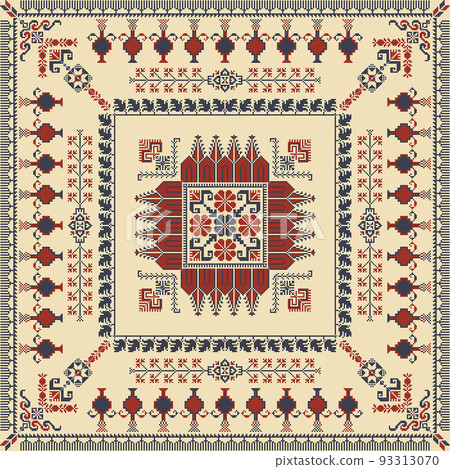 Tatreez pattern 35 - Stock Illustration [93313070] - PIXTA